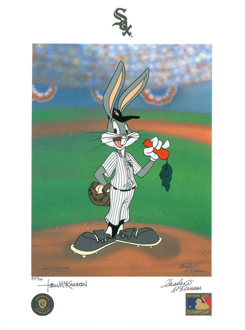 Chicago White Sox & Warner Bros. Lithoserigraph Signed