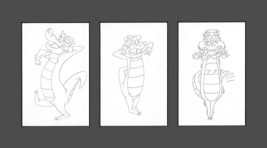 Wally Gator 3 Hanna Barbera Original Production Drawings