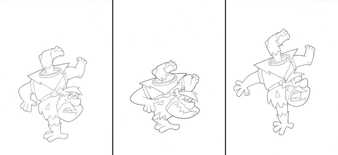 Flintstones -Fred Flintstone 3 Production Drawings- Alien - 16-Field ...