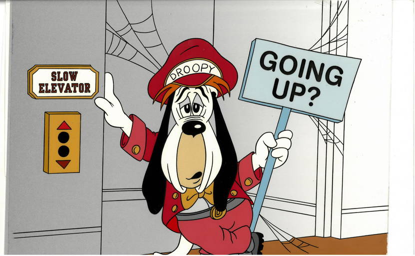 Droopy- Going Up? Hand-Painted Protopye Cel (#0293) on Oct 19, 2022 ...