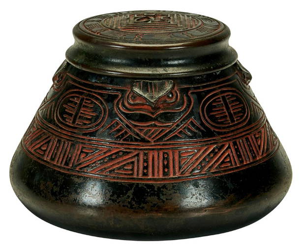 Tiffany Studios Indian Inkwell