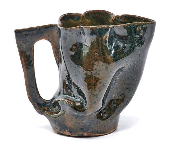 George Ohr handled vessel (#0161) on Jan 08, 2023 | Treadway in OH