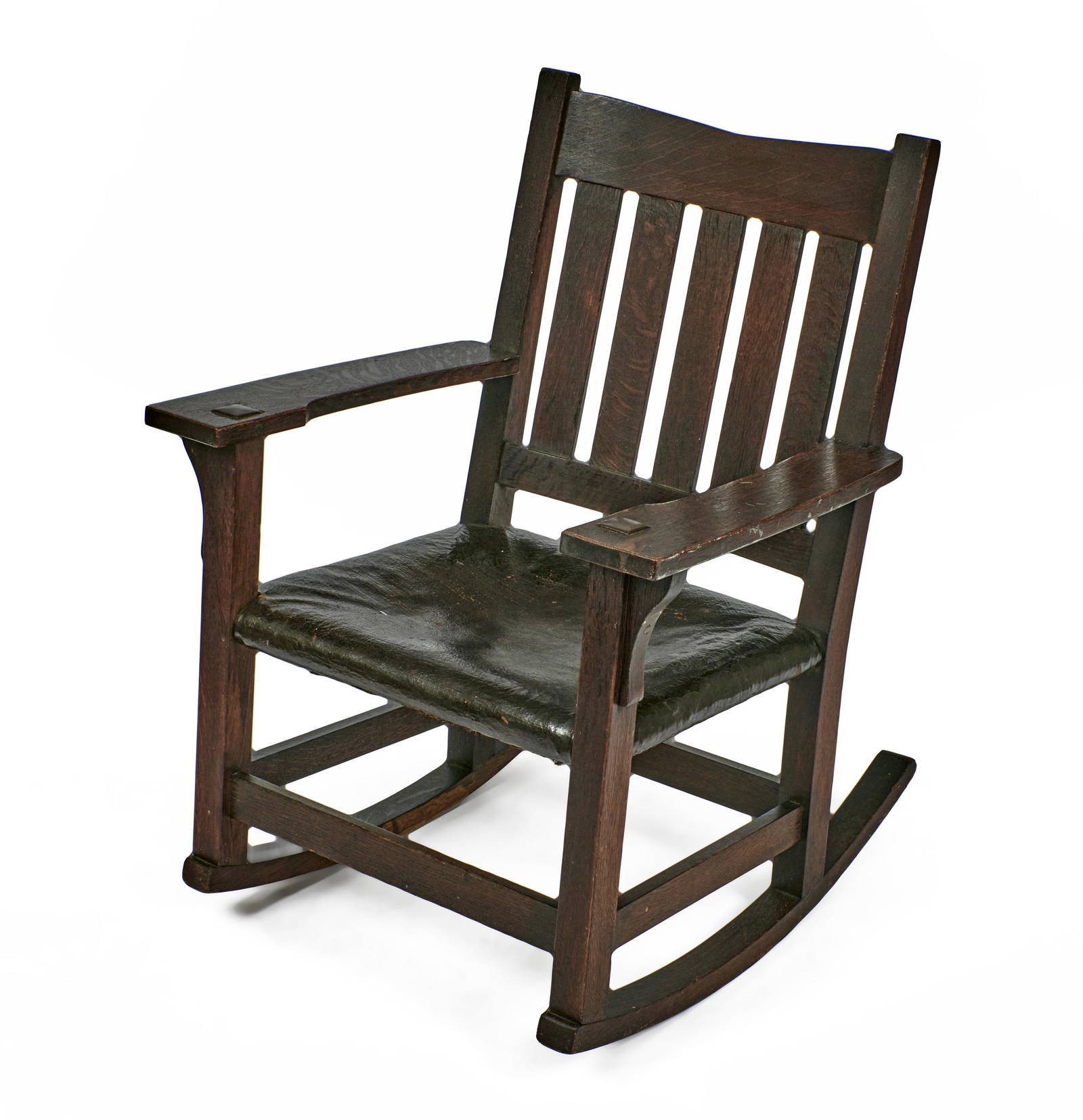 Gustav Stickley V-back Rocker Auction