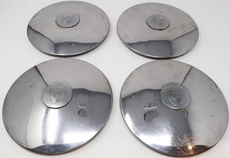 Porsche 4 Hub Cap For Type 911 F Model Chrome