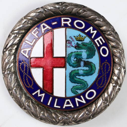 Alfa Romeo Radiator Emblem With Detailed Baby From