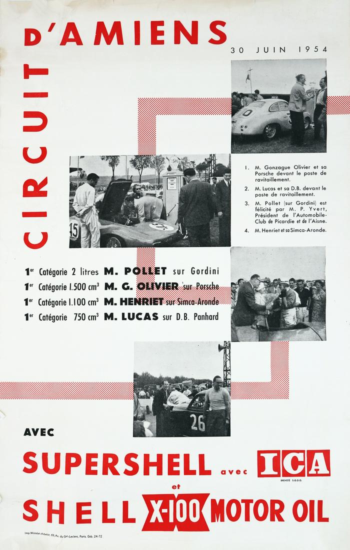 Jacques Pollet Französischer Formel 1 Rennfahrer Poster