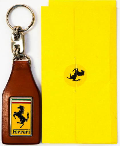 Ferrari Schedoni Leather Key Ring