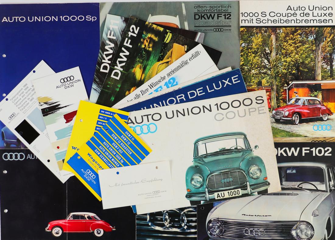 Auto Union 19 Parts Brochures From The 60s