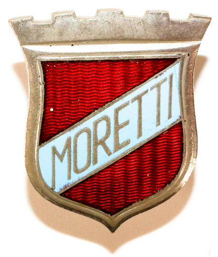 Moretti Original Car Body Emblem From The 60s