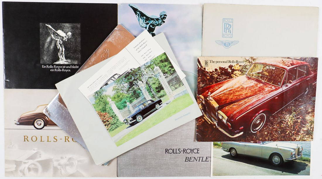 Rolls-royce 12-parts Brochures From The 60s And 70s Auction