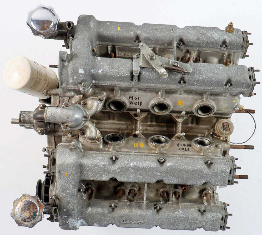 Ferrari Engine Block And Add-on Parts For Dino 206 And Fiat Auction