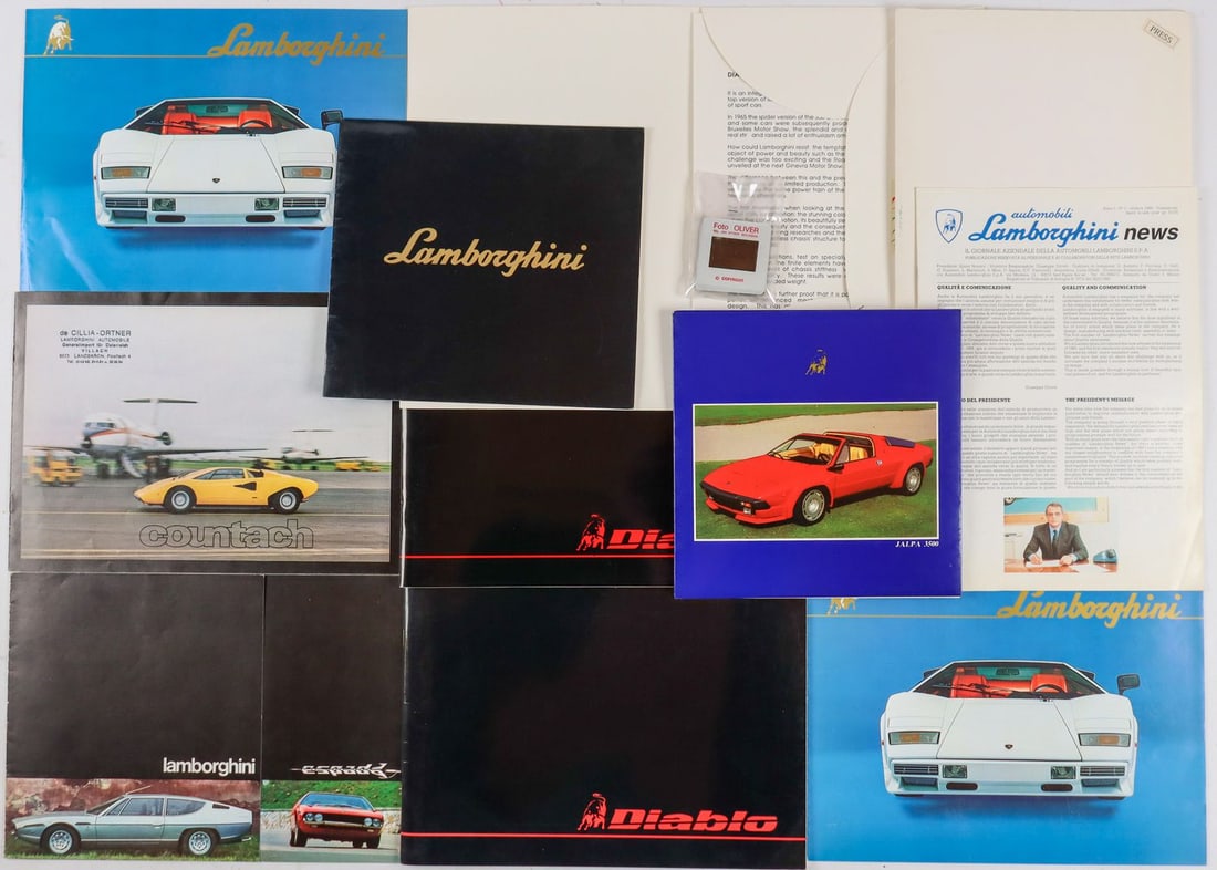 Lamborghini Color Chart, Lamborghini Espada, Jarama,
