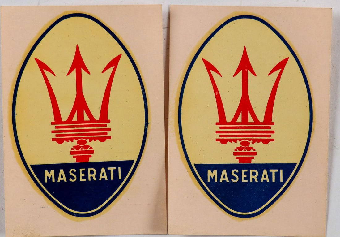 Maserati Original Stickers From The 50s/60s Auction