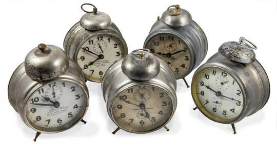 The Florn Company, Germany, Brass Alarm Clock, Good