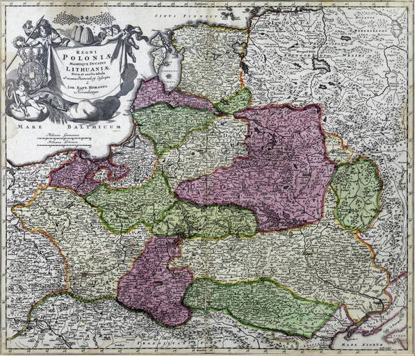 Map of Homan ATR, duality, 1709 - May 19, 2022 | ARS VIA aukcionas in ...