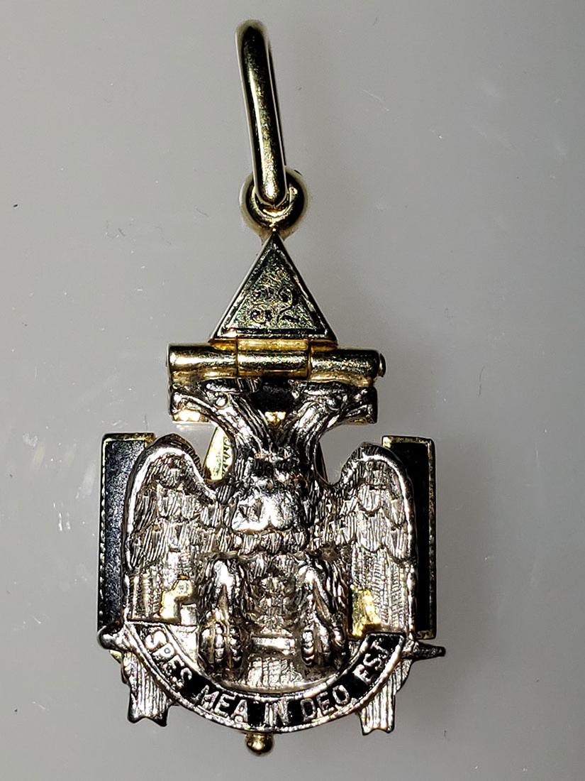 Masonic 14 K 32nd degree fob two fold 9 grams - Jan 27, 2019 ...