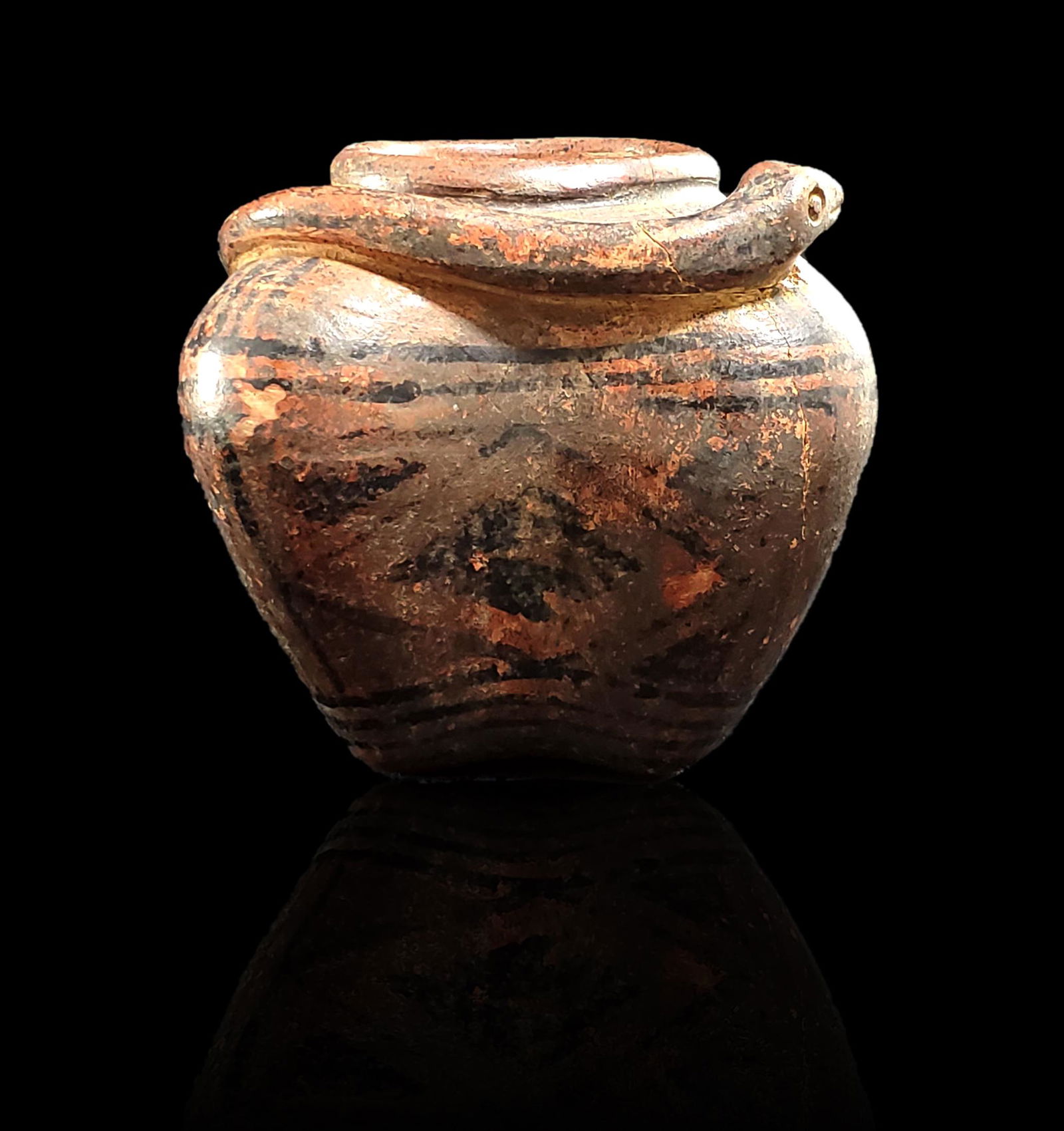 Incan Culture Peru vase with a lizard - Jan 18, 2020 | Rbfinearts in FL