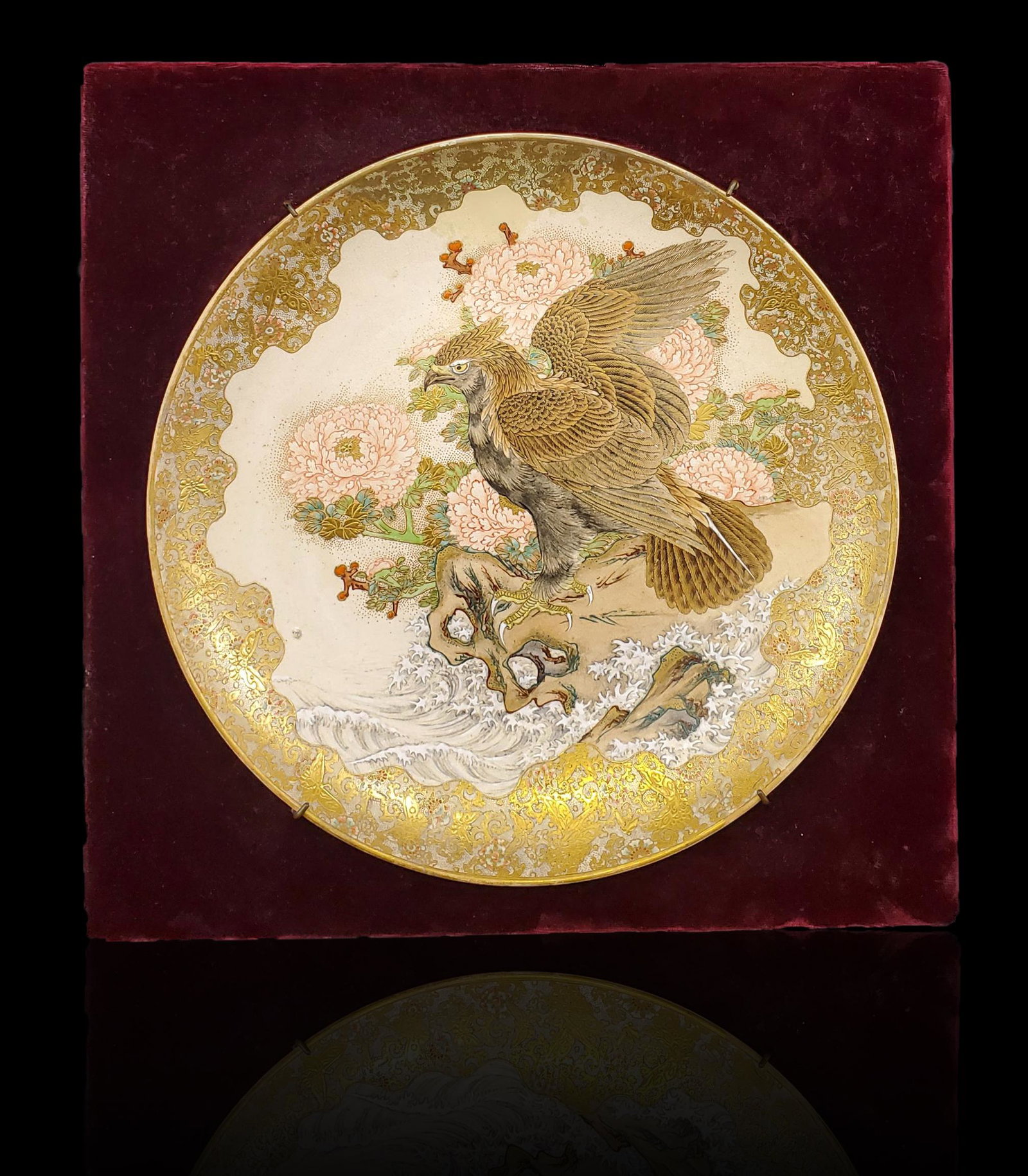 Rare Satsuma or Kyoto Satsuma plate with a Falcon - Feb 22, 2020 ...
