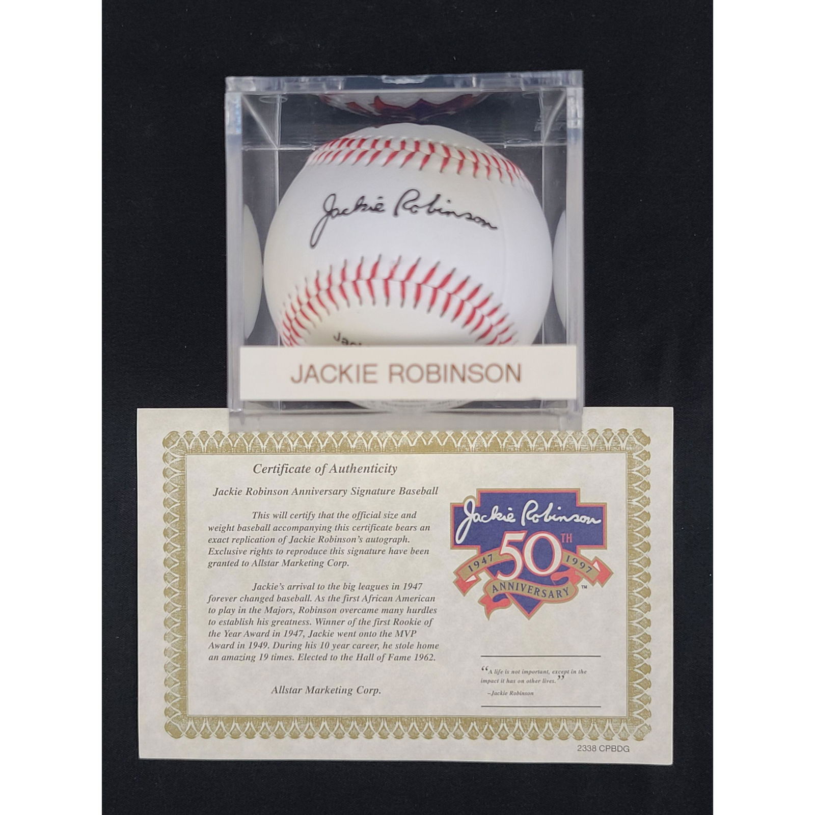 50th Anniversary Jackie Robinson Commemorative Signed
