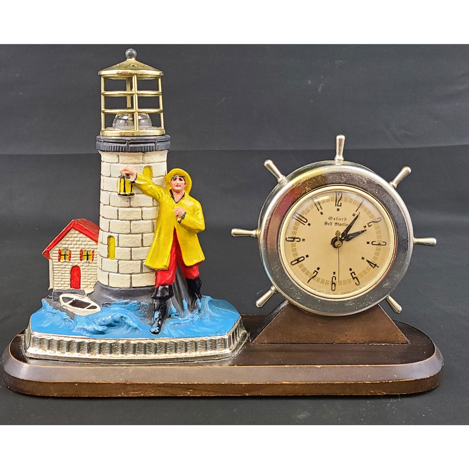 Vintage Lighthouse Maritime Clock