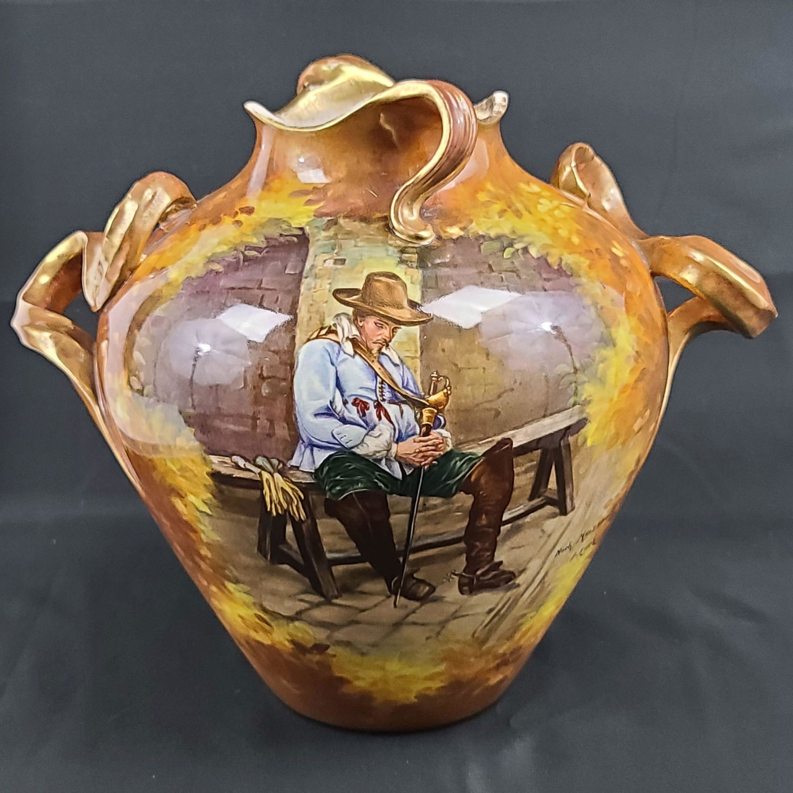 Very large Antique Royal Bonn Vase, hand painted SIGNED - Sep 26, 2020 ...