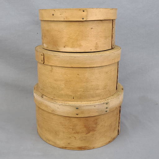 Lot Of 3 Primitive Stacking Boxes