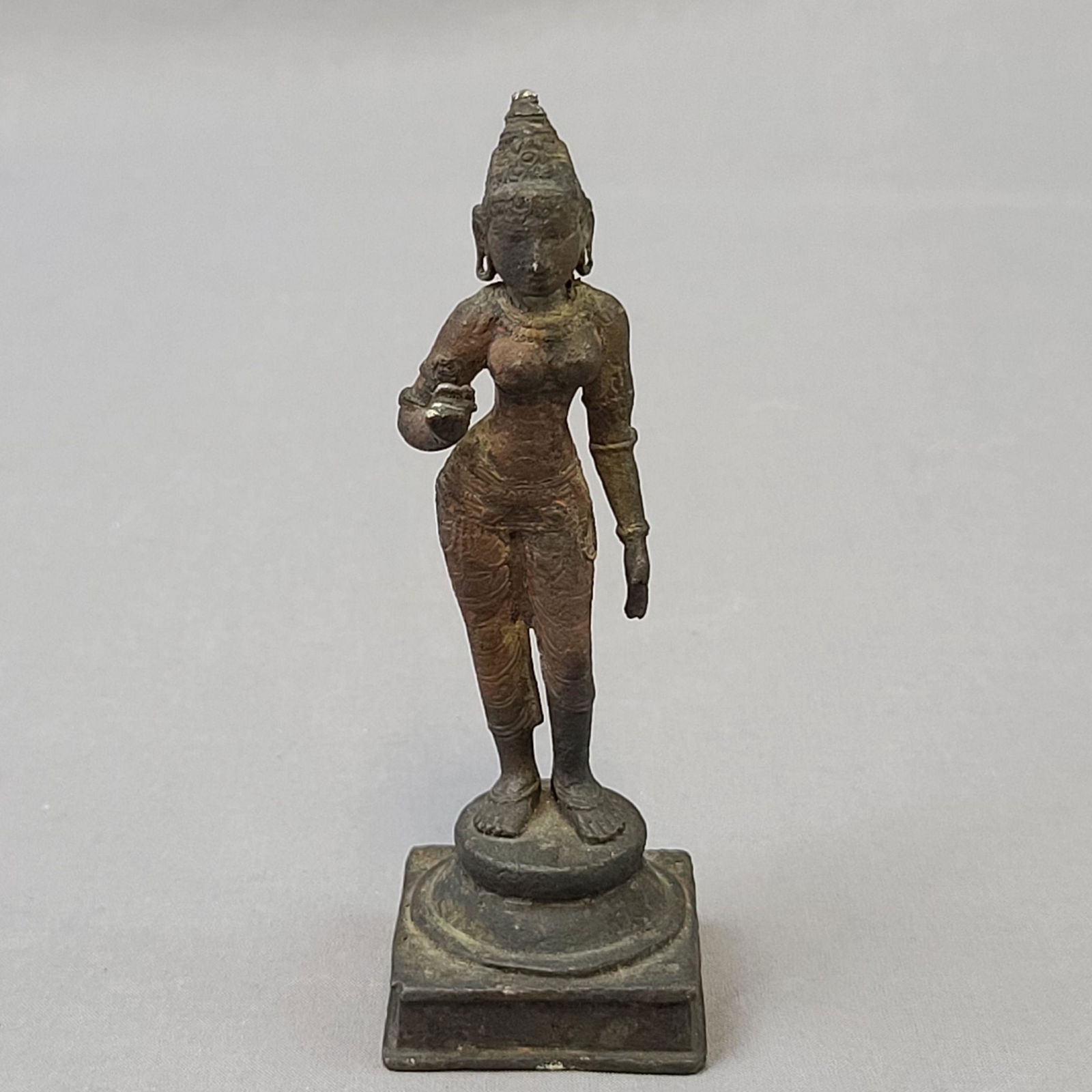 Very Early Antique Indian Or Nepali Bronze Parvati