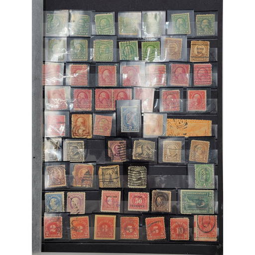 Large Grouping Of Antique Us Stamps Plus Some Foreign