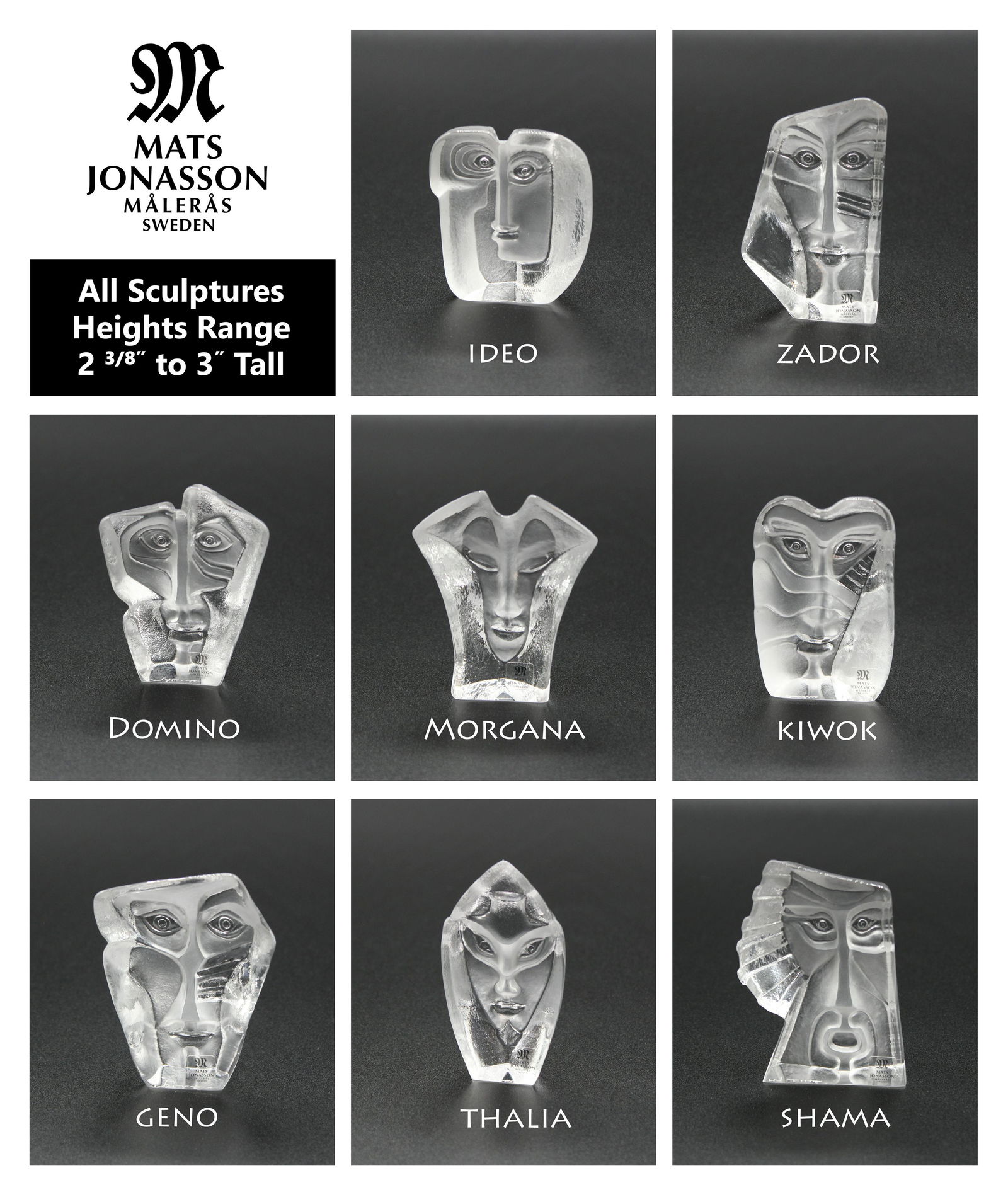 Mats Jonasson Mascott Crystal Masks Collection Aug 28 2021