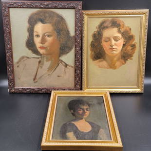 3 Edward Leonard (1901 1968) O/b Portrait Painting