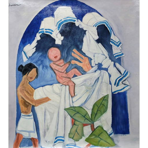 Maqbool Fida Husain 1915-2011 'MOTHER" - Mar 12, 2022 | Rbfinearts in FL