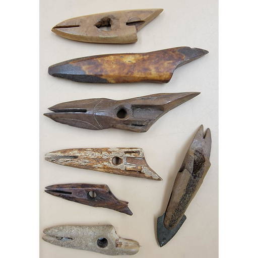 A Grouping Of Eskimo Alaskan / Inuit Implements / Tools / Harpoon Tips (7)