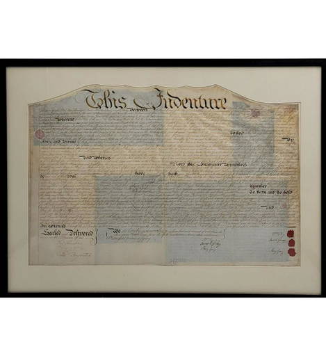 Important & Historical 1793 Land Indenture for Liberty Bell Property ...