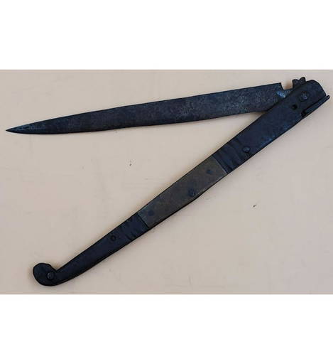Large 19th C Spanish Folding Navaja Knife - Nov 19, 2022 | Rbfinearts in FL