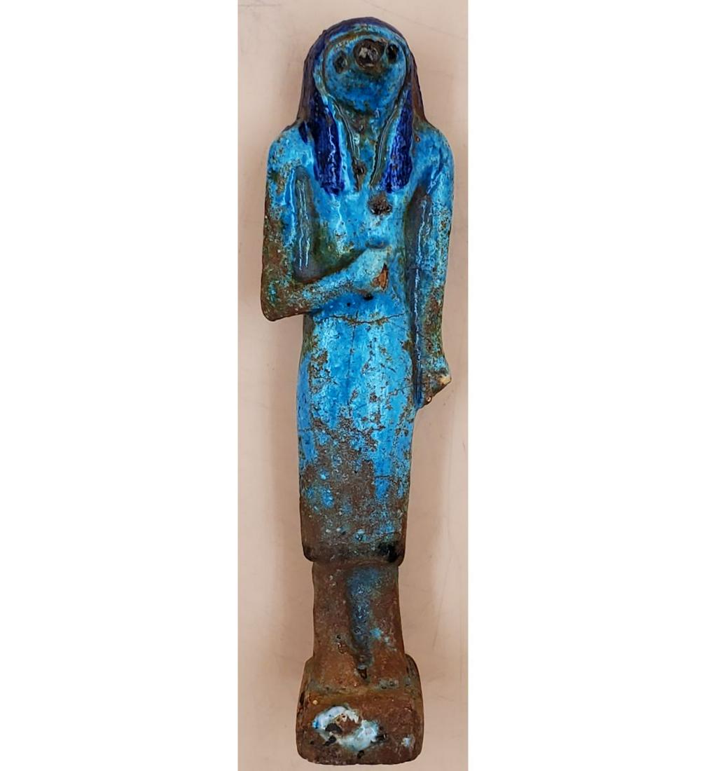 Egyptian Goddess Hathor Faience Statue