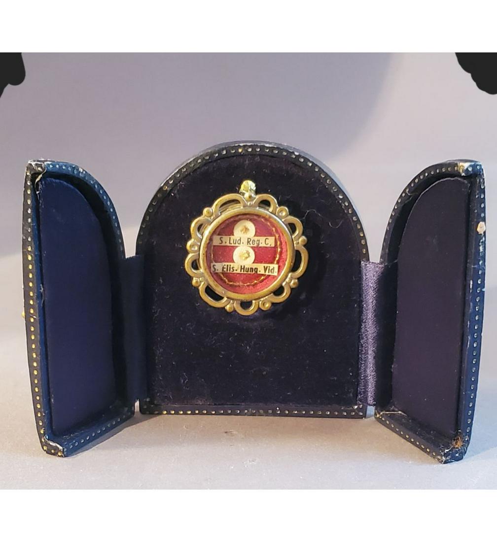1st Class Relic Of Elizabeth Of Hungary And King Louis