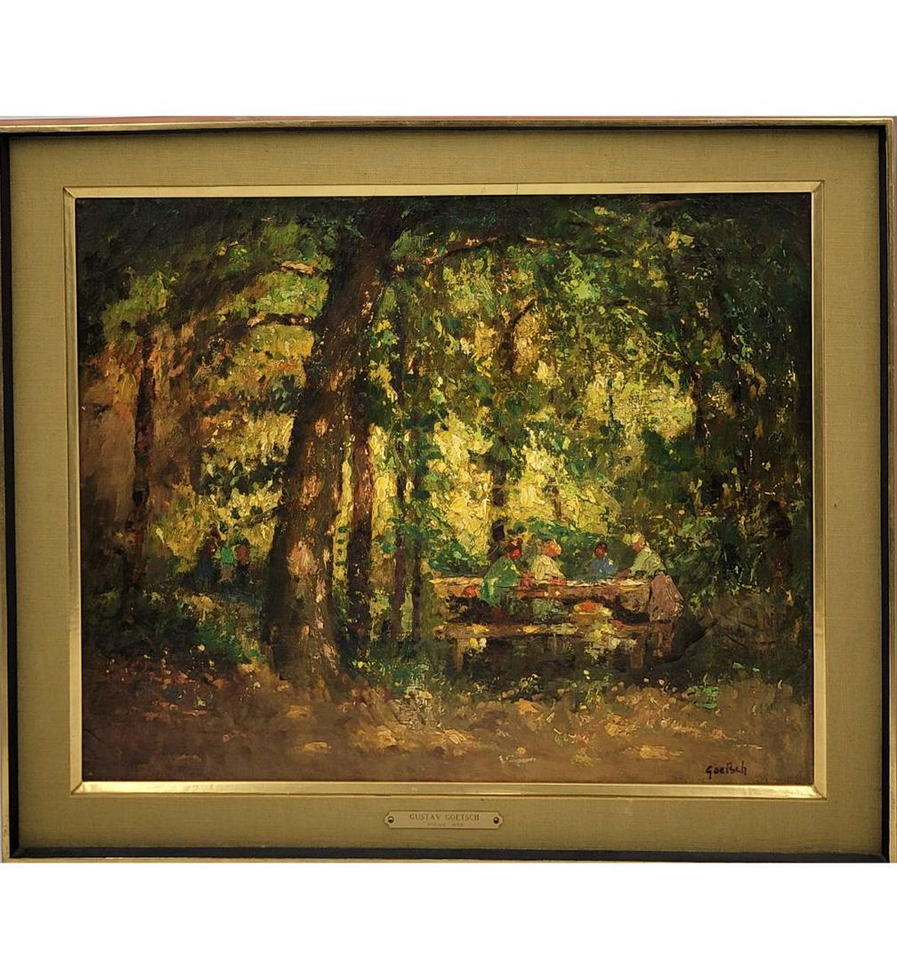 Gustav Goetsch American, 1877 1969 Impressionist Landscape Painting ...