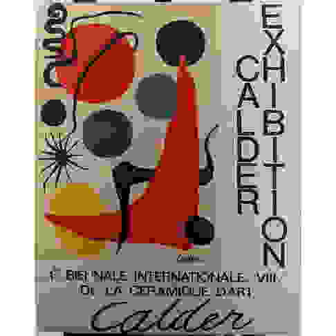 An Original Vintage Alexander Calder Exhibition Poster Auction