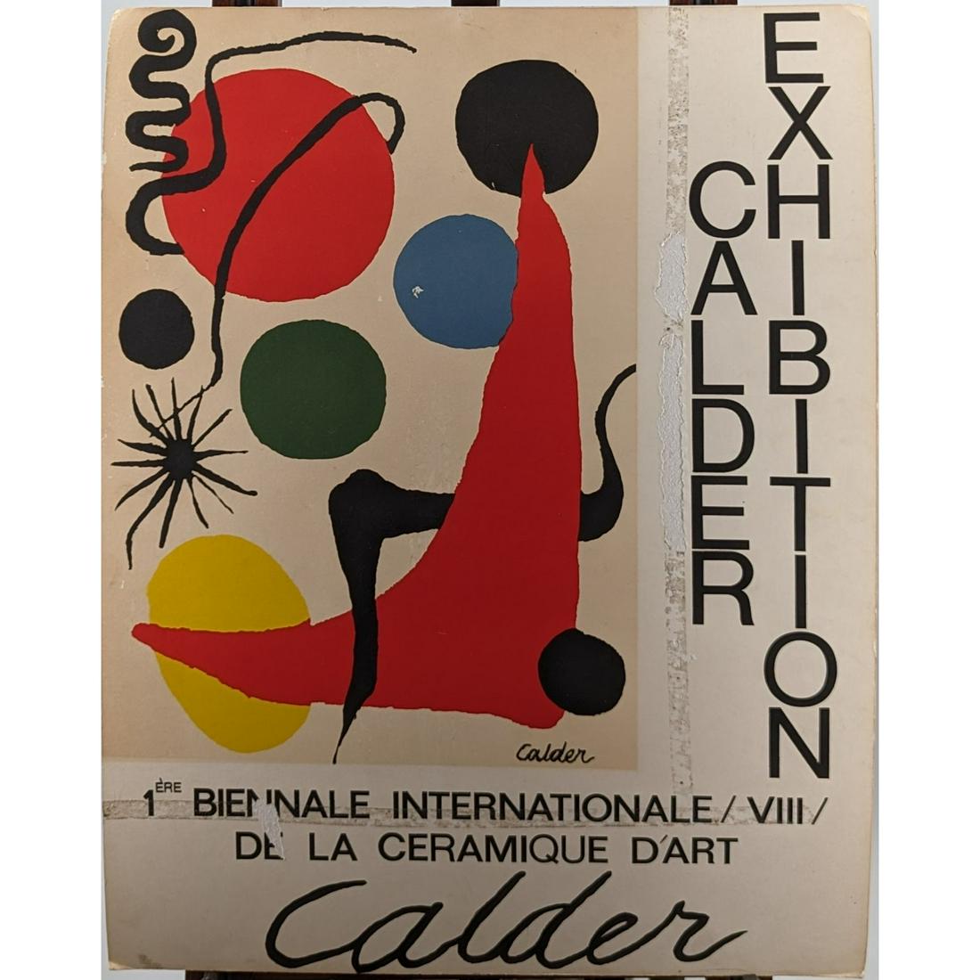 An Original Vintage Alexander Calder Exhibition Poster Auction