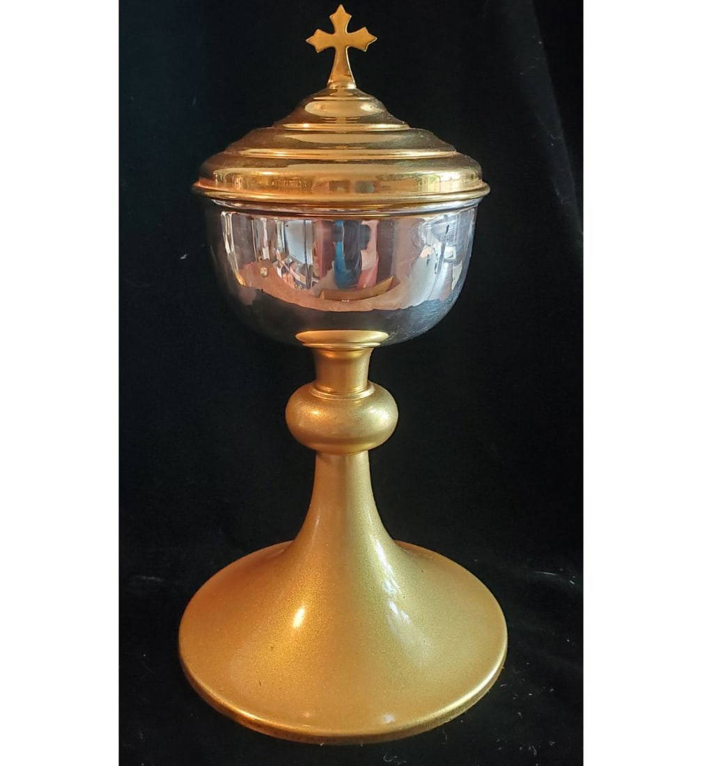A Stately Large Sterling Silver Cup Ciborium Auction
