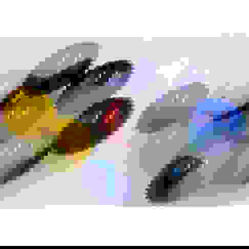 Marbles: Lot Of 10 Peltier "peerless Opaque" Patch Marbles In 5 Colors ...