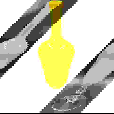 Bright Lemon Yellow Blenko Glass Vase Auction