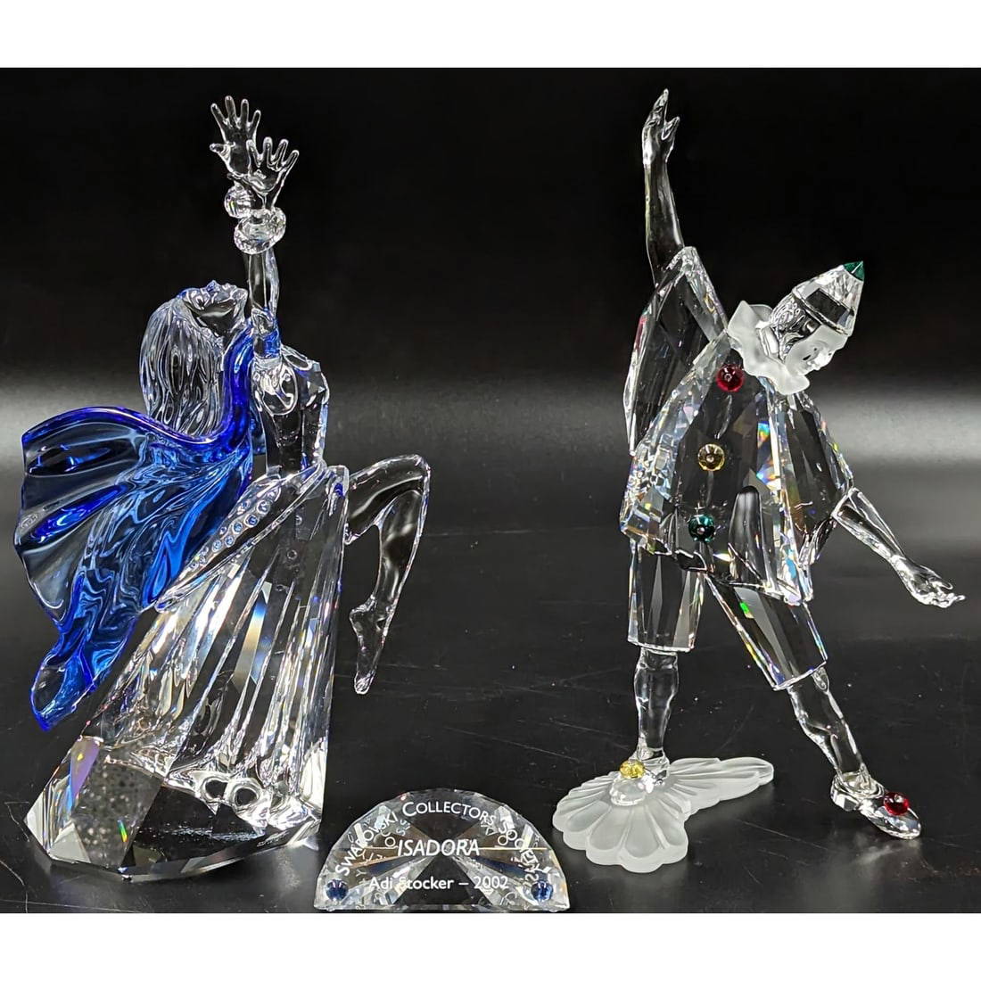 Estate Lot Of 3 Swarovski Scs Miniature Crystal Figurines, "isadora ...
