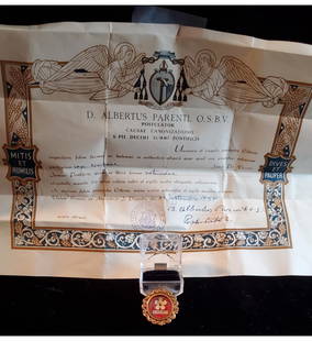 A Very Rare And Sought After Relic Is This 1st Class Relic Of Saint ...