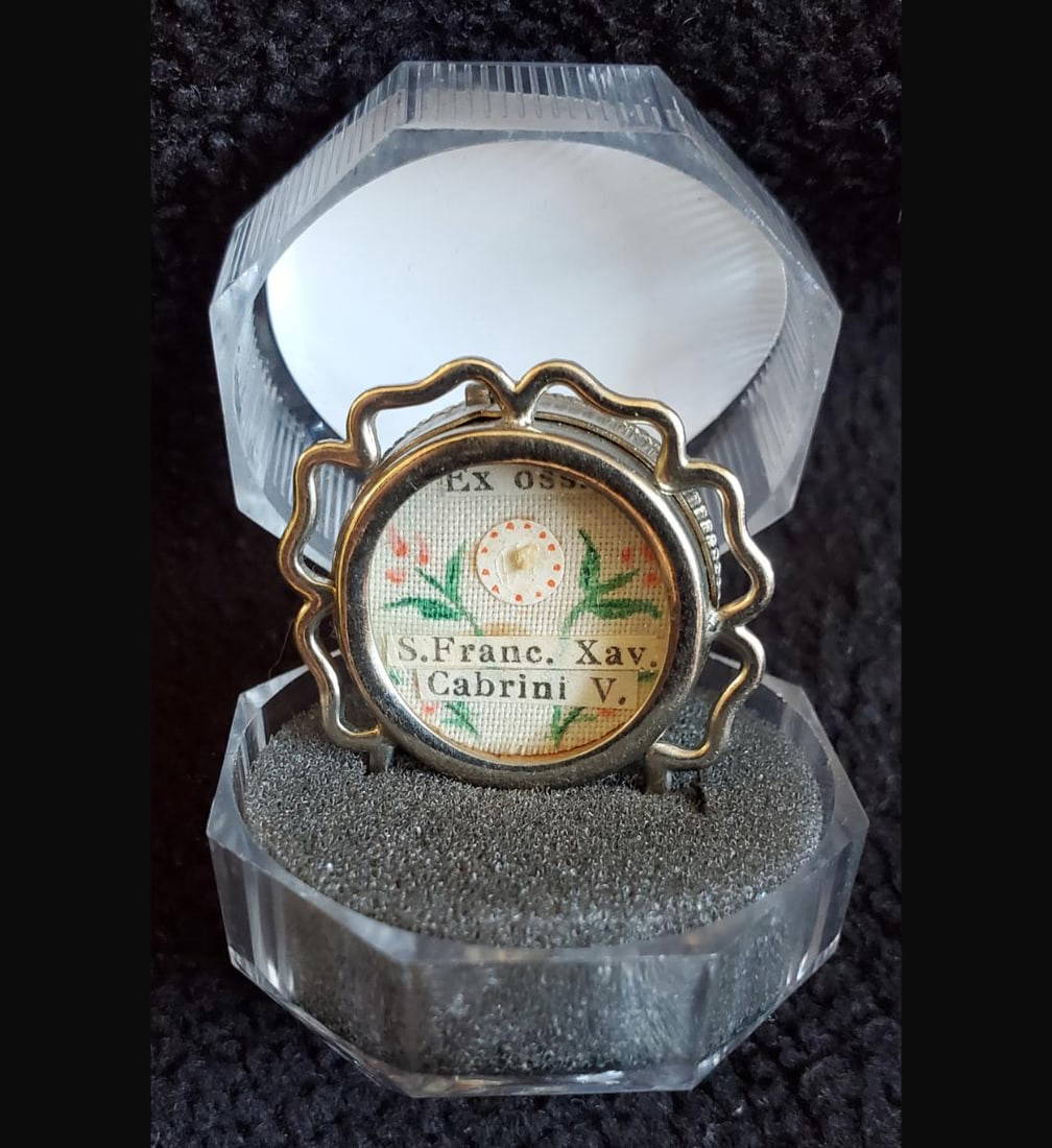 1st Class Relic Of Saint Francis Cabrini, V., Founder Of The Missionary ...