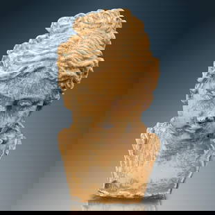 Classical Bust Of Young Woman Auction