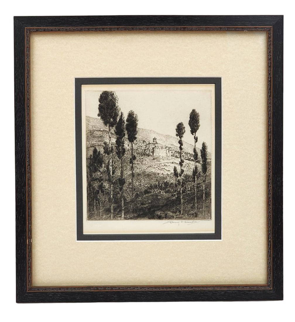 English-albany E. Howarth 1872-1936 Etching Signed Auction