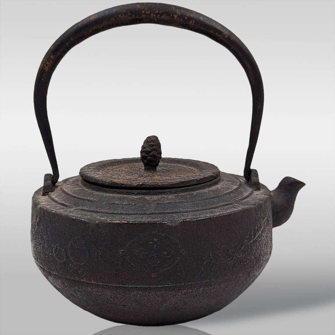 Antique Japanese Tetsubin Cast Iron Kettle Auction