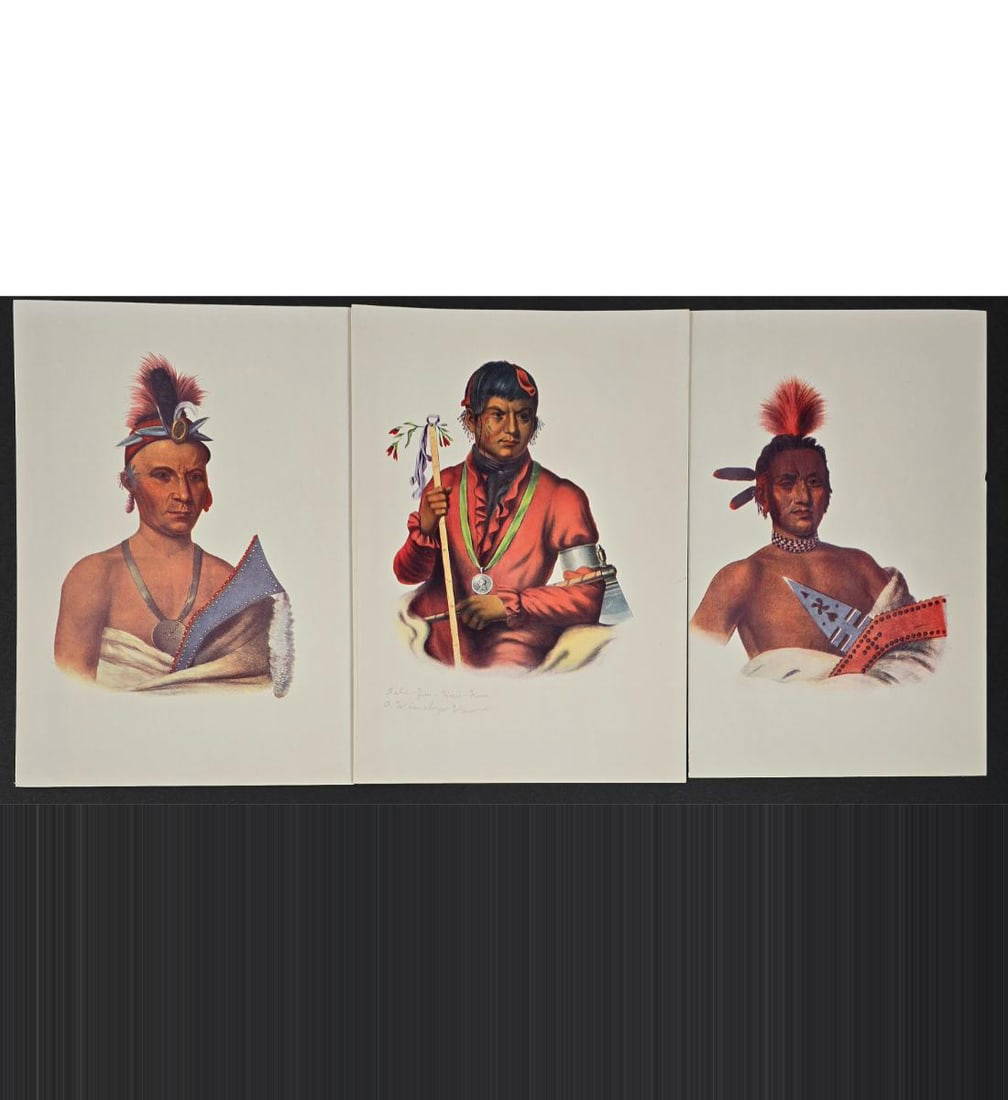 Rare Color Lithographic Plates 1909 History Of The Indian Tribes Of ...