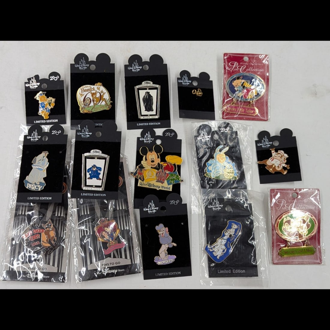 Lot Of 15 Vintage Walt Disney Character Pins Auction